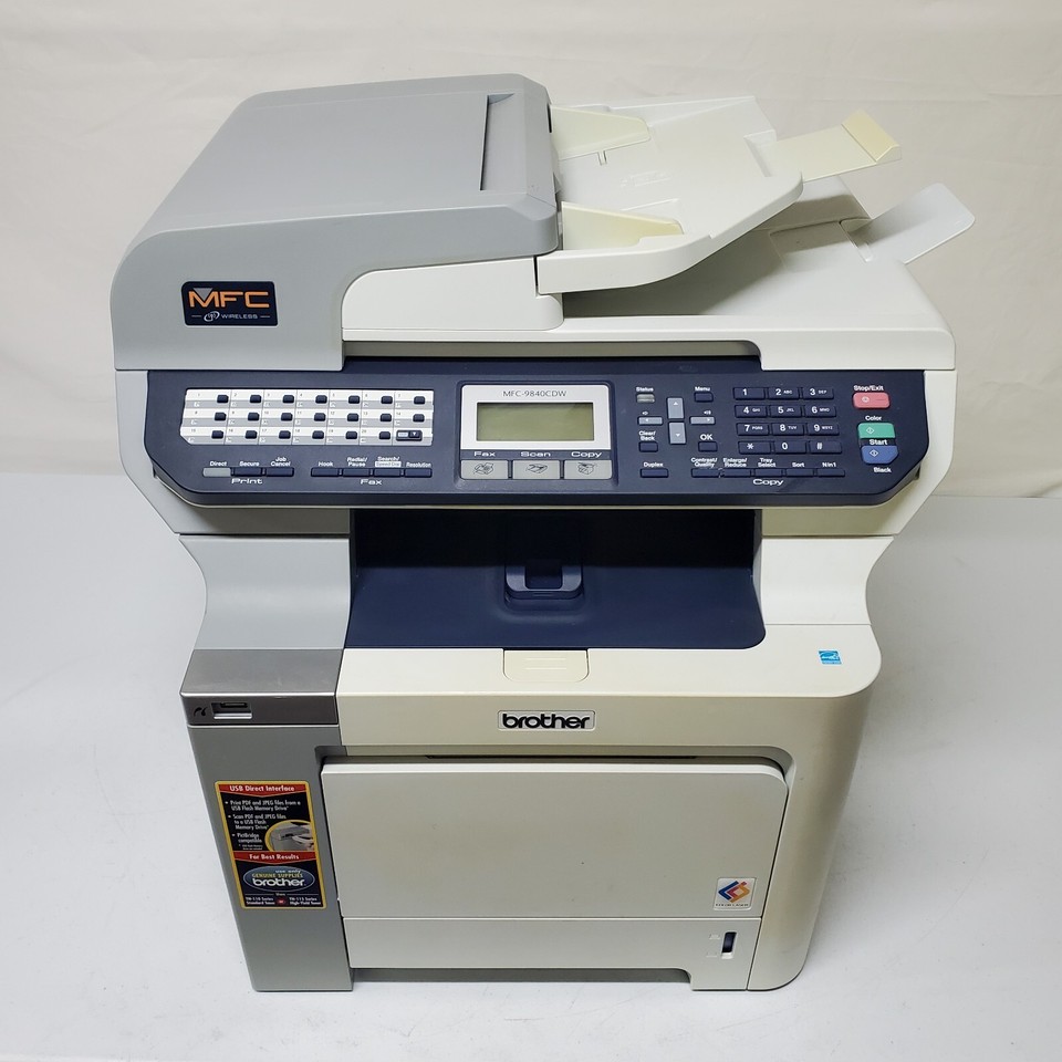 Brother MFC-9840CDW Color Laser Printer NO TONERS/DRUM All-In-One | eBay