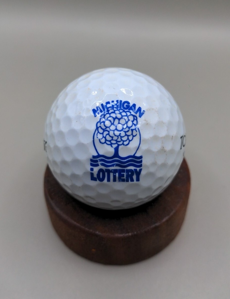 Michigan Lottery Logo Golf Ball Top Flite Collectors Display Ball | eBay