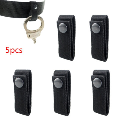 5pcs Tactical Perfect Fit Nylon Handcuff Strap Holder Safety Snap for 2 ...