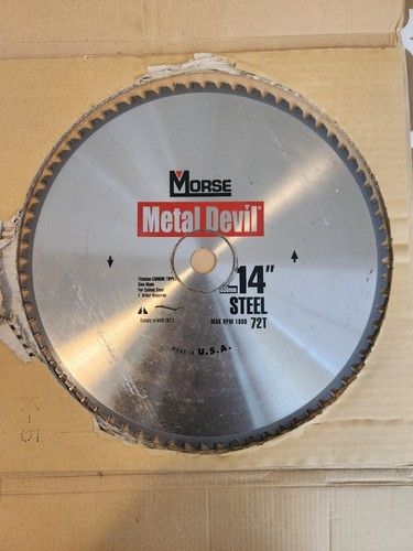 MK Morse Metal Devil 14" 72T Steel Cutting Blade | eBay