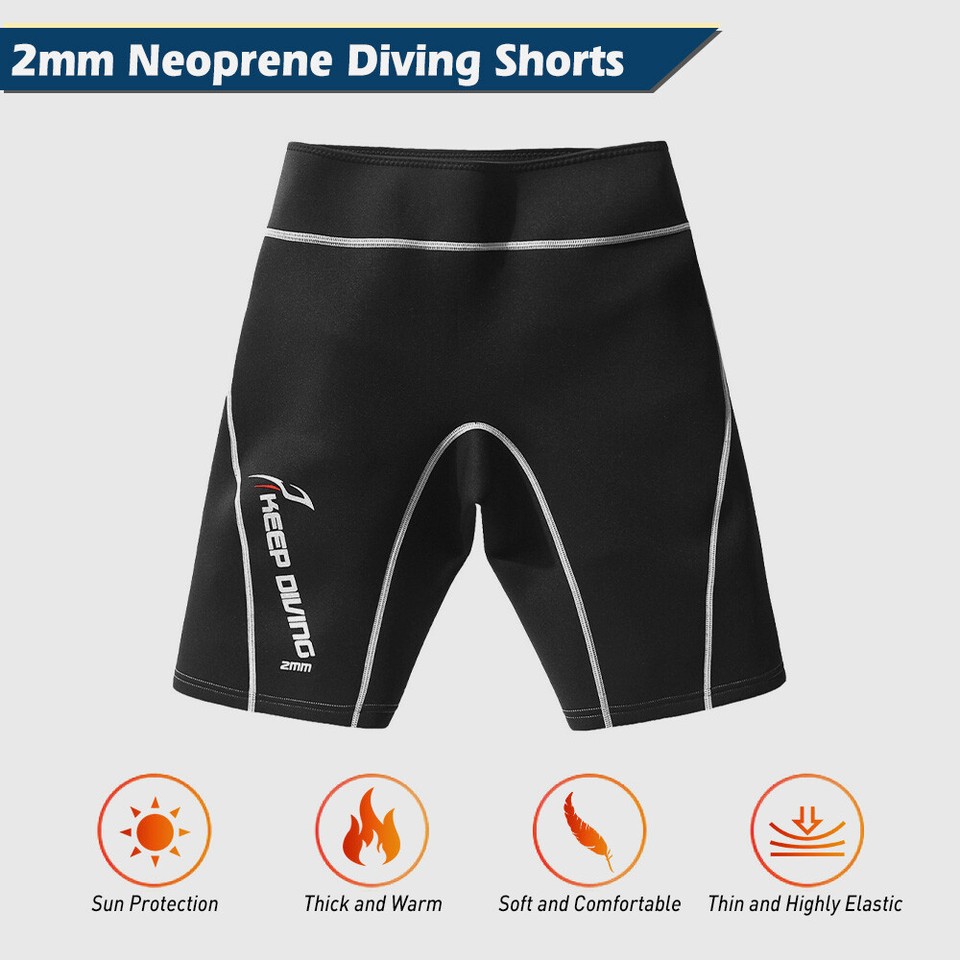2mm Neoprene Wetsuits Shorts Diving Suit Trunks for Swimming Surfing ...