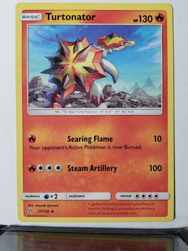 Turtonator 27/156 VLP / NM - Ultra Prism Sun Moon Pokemon Card $2 Flat ...