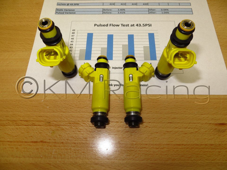 4x Mazda RX-8 Denso Yellow Fuel Injectors: Flow Tested & Cleaned | eBay