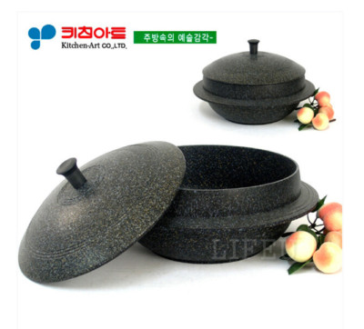 Korean Traditional Style Pot, "GAMASOT" Size 18cm, Cook Rice with Mixed ...