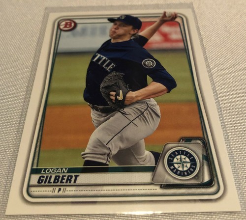 2020 Bowman Baseball Prospects Logan Gilbert Seattle Mariners base card ...