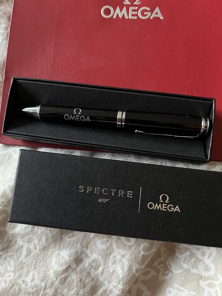 OMEGA Watch Pen / Silk Pocket Square RARE Spectre James Bond 007 VIP ...