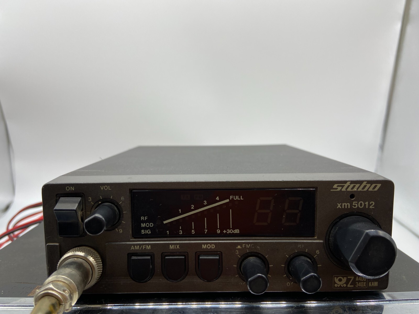 #SE2460# CB Funkgerät Stabo Xm 5012 inkl. Mikrofon *funktionsfähig* RAR ...