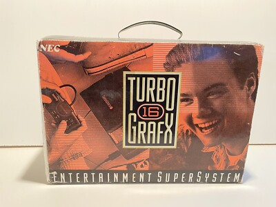 TurboGrafx-16 Console Black In Box With Extra Controller And A Turbo ...