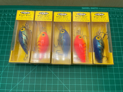 Lot of 5 NIB Vintage Storm Lures Wiggle Warts WW07 Crankbait | eBay