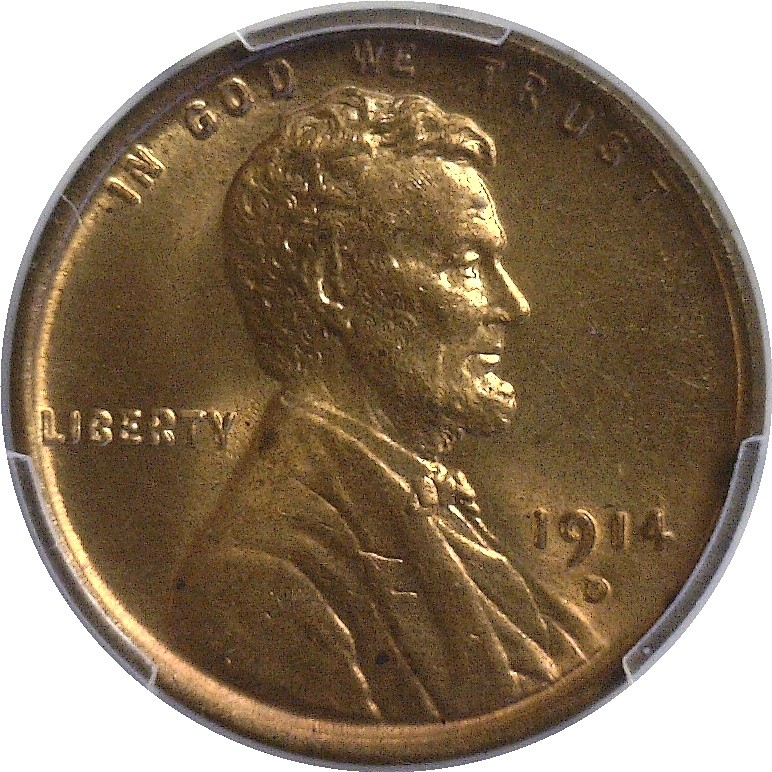 1914-D 1C Lincoln Cent PCGS MS-65 RD | eBay