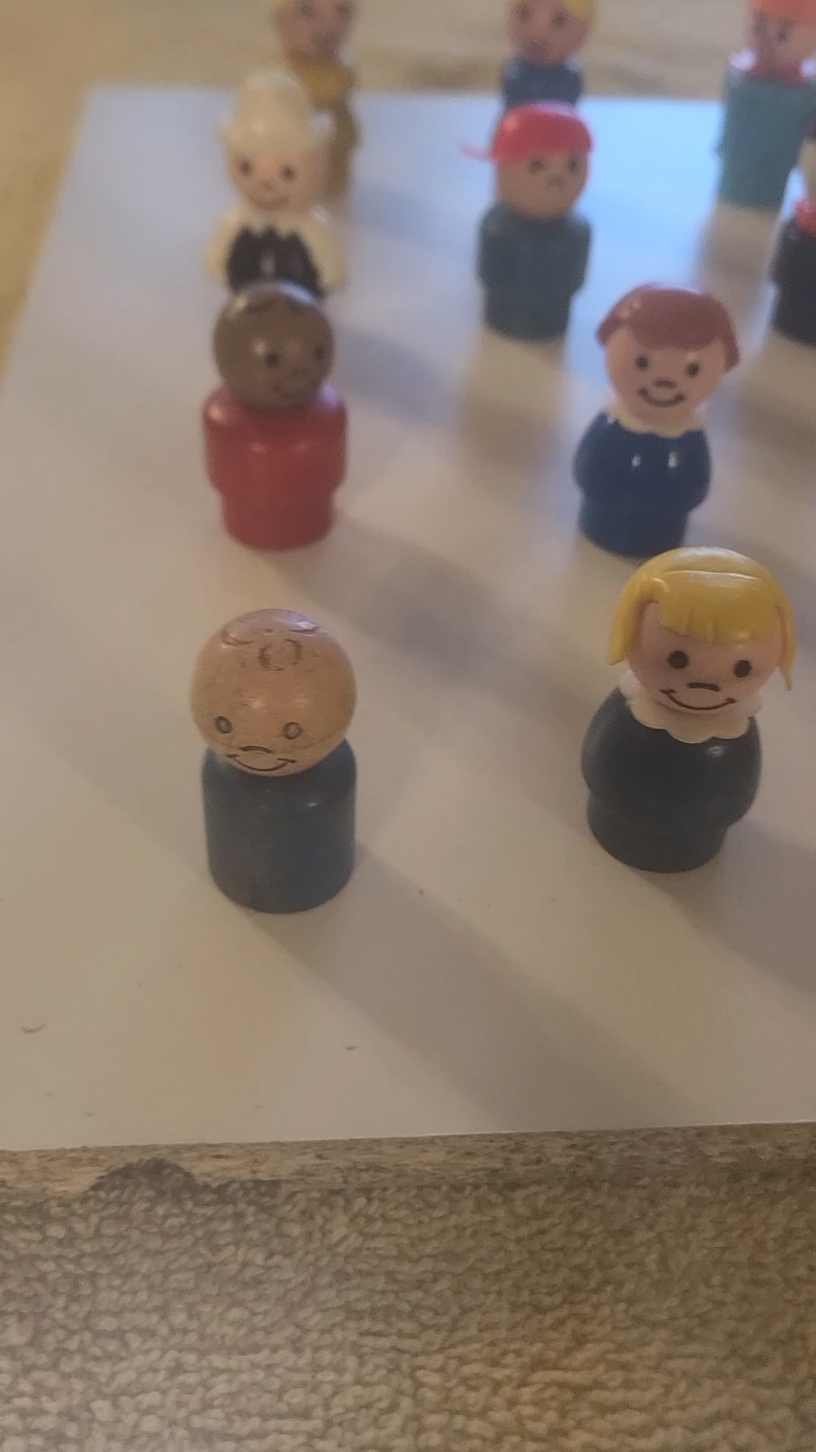 Lot of 20 vintage Fisher Price Little People. Mostly wood. | eBay