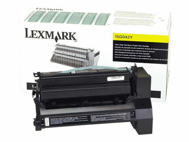 Lexmark Genuine 15G042Y YELLOW HY Return Program Print Cartridge C752 for sale online | eBay