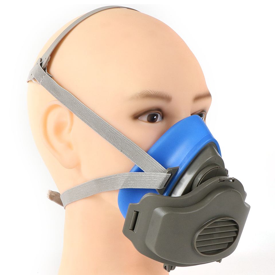 Safety Gas Mask Respirator Half Face Protect Painting Spray Facepiece ...