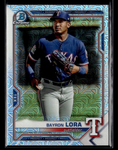 Bayron Lora - 2021 Bowman Chrome Prospects Mojo Refractor #BCP-139 ...