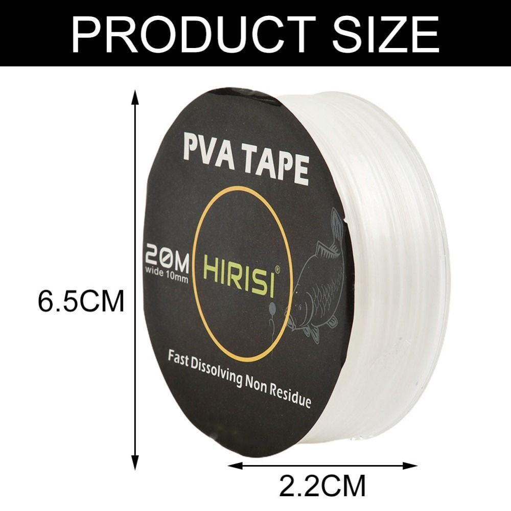 Transparent PVA Tape Fast Water Dissolving Carp Fishing PVA Tape Bollie ...