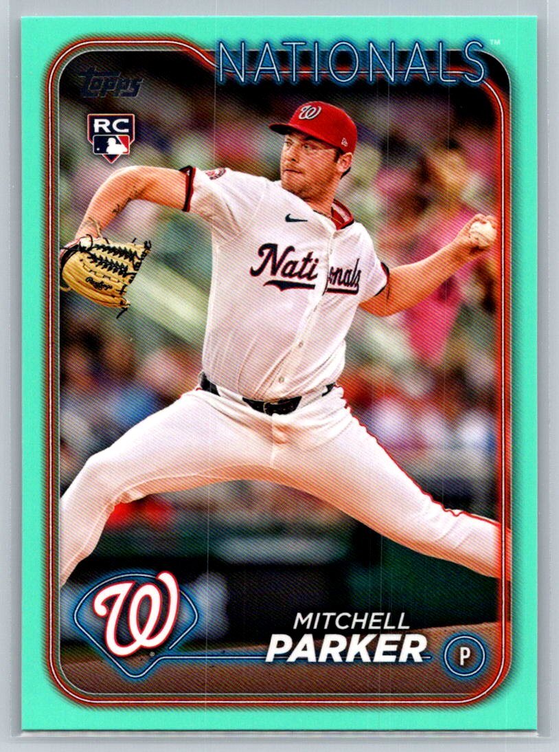 2024 Topps Update #US5 Mitchell Parker Nationals Aqua | eBay