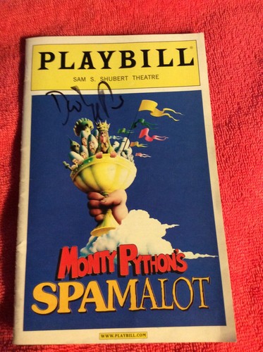 MONTY PYTHON'S SPAMALOT PLAYBILL SAM S. SHUBERT DAVID HYDE PIERCE HANK ...