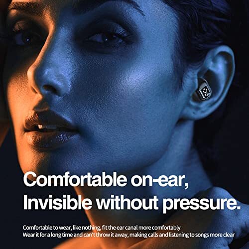 Invisible Bluetooth Earbuds Smallest Single Tiny Headphones for Work ...