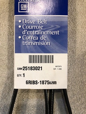 GM Chevrolet Aveo -Serpentine Drive Fan Belt 25183021 | eBay