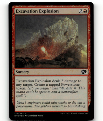 MTG Excavation Explosion 132/287 FOIL The Brothers' War Common | eBay