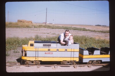 Vintage 35mm Film Slide Child Size Model Train Ride | eBay