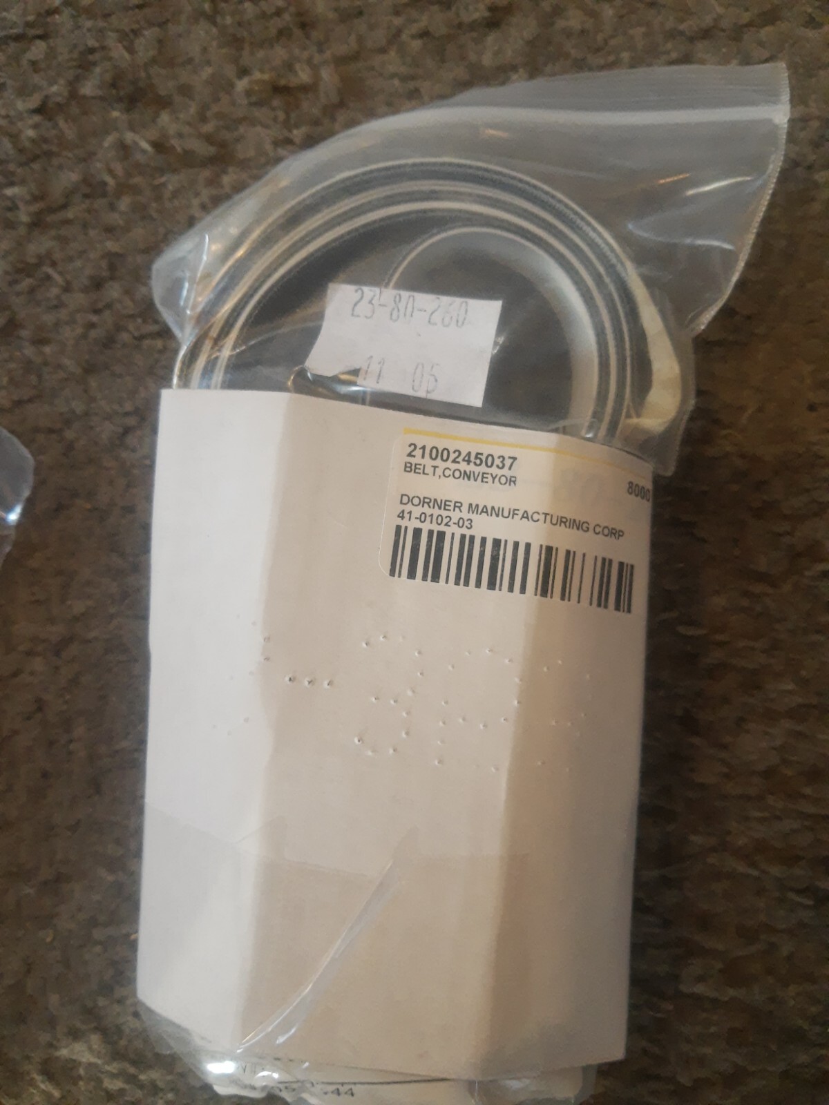 NEW Set of two Dorner Conveyor Belts Fused Finger Splice 1" x 2' # 41 ...