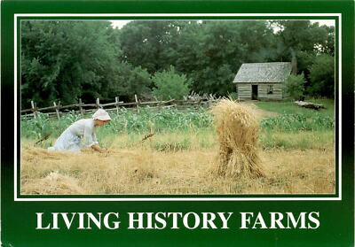 Living History Farms, Des Moines, Iowa, 1850 Farm Wheat Harvest, Dan ...