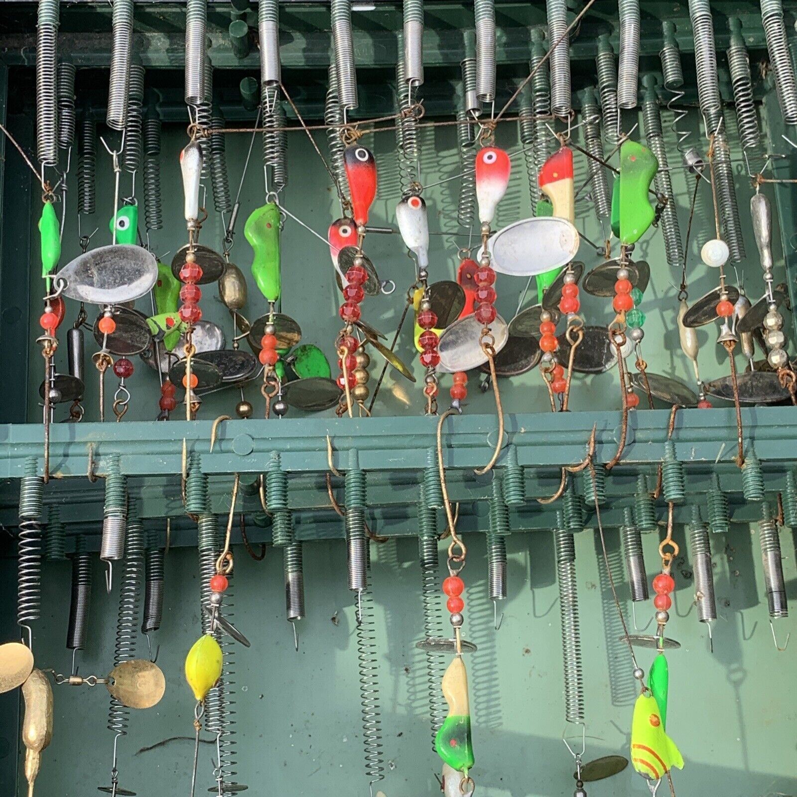 (75) Vintage Fishing Lures & Bait File Box - Spinnerbait Lures -HUGE ...