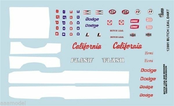 Gofer Racing 12001 x 1/24-1/25 Butch Leal Dart Graphics decals | eBay