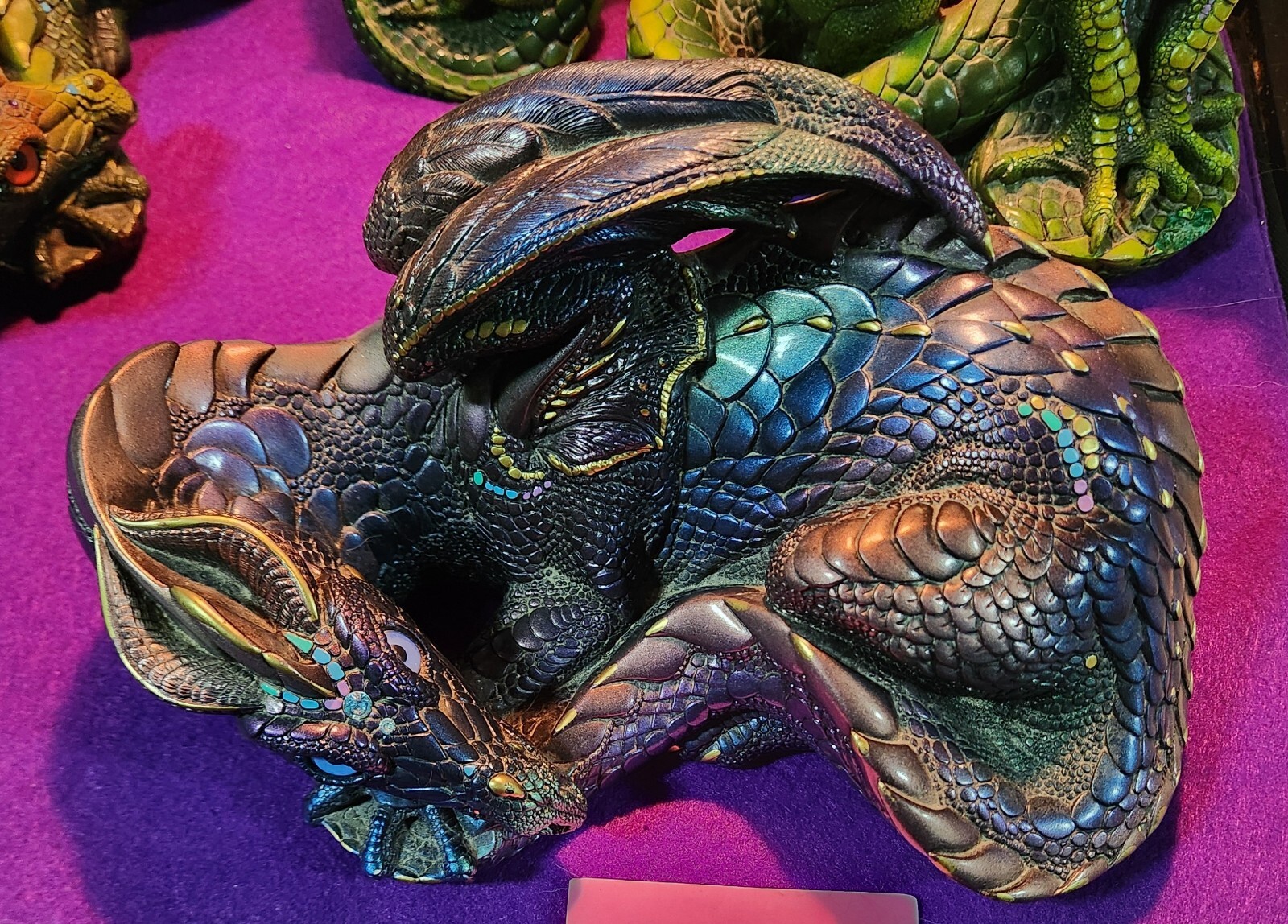 Windstone Editions Mother Dragon Blue Peacock, Artist Pena, 1985 | eBay