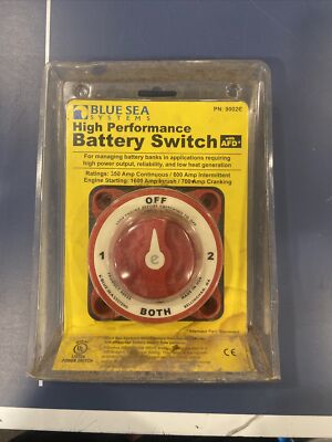 Blue Sea Systems Battery Switch Selector w/ Alternator Field Disconnect ...