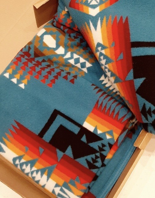 Pendleton Chief Joseph Jacquard Robe Turquoise 64x80 Made in USA!! | eBay