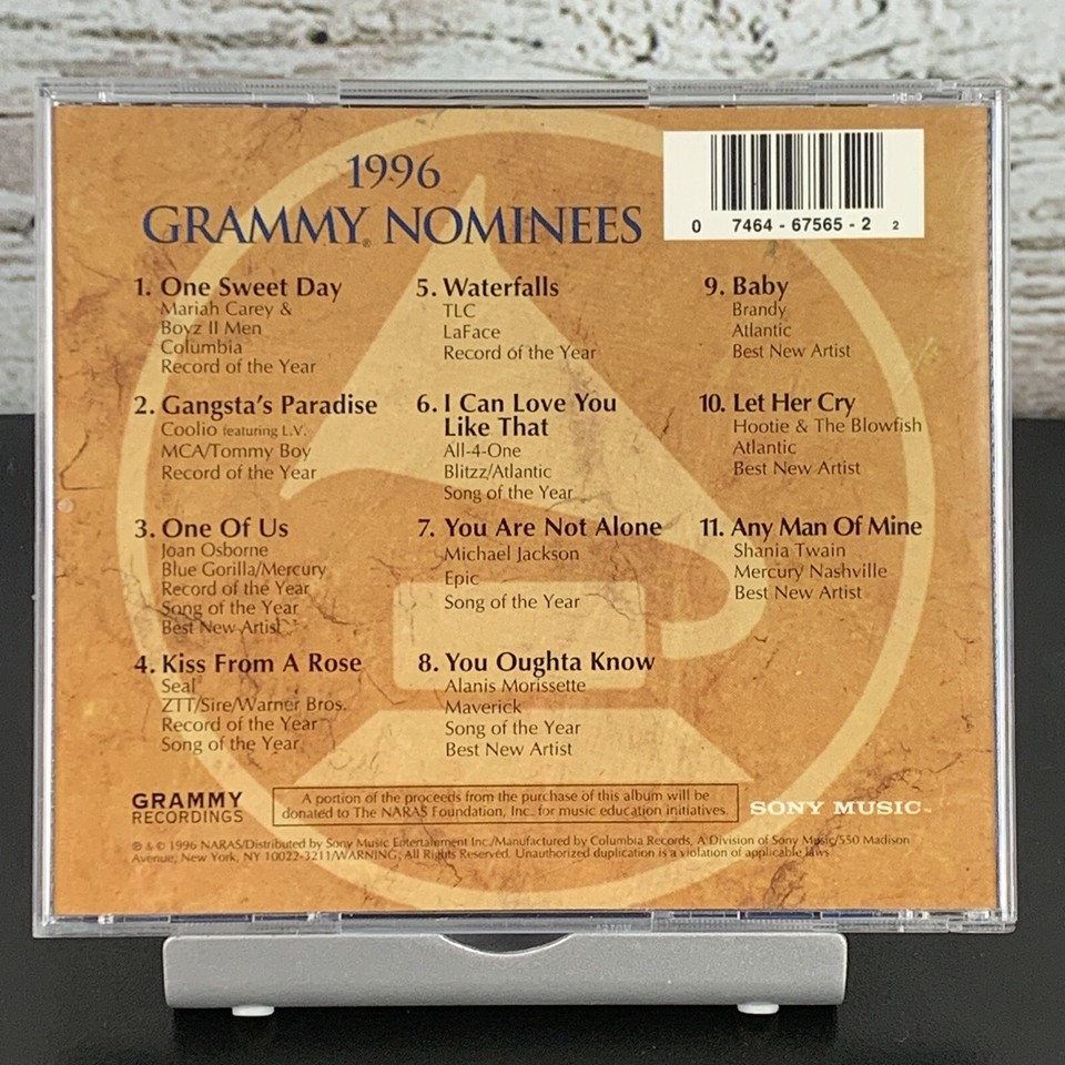 1996 Grammy Nominees by Various Artists (CD, Feb-1996, Sony Music ...