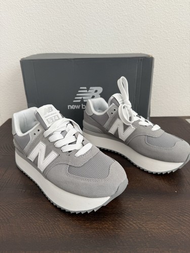 NEW BALANCE PLATFORM LIFESTYLE SNEAKERS GRAY Size: W9 M7.5 New With ...