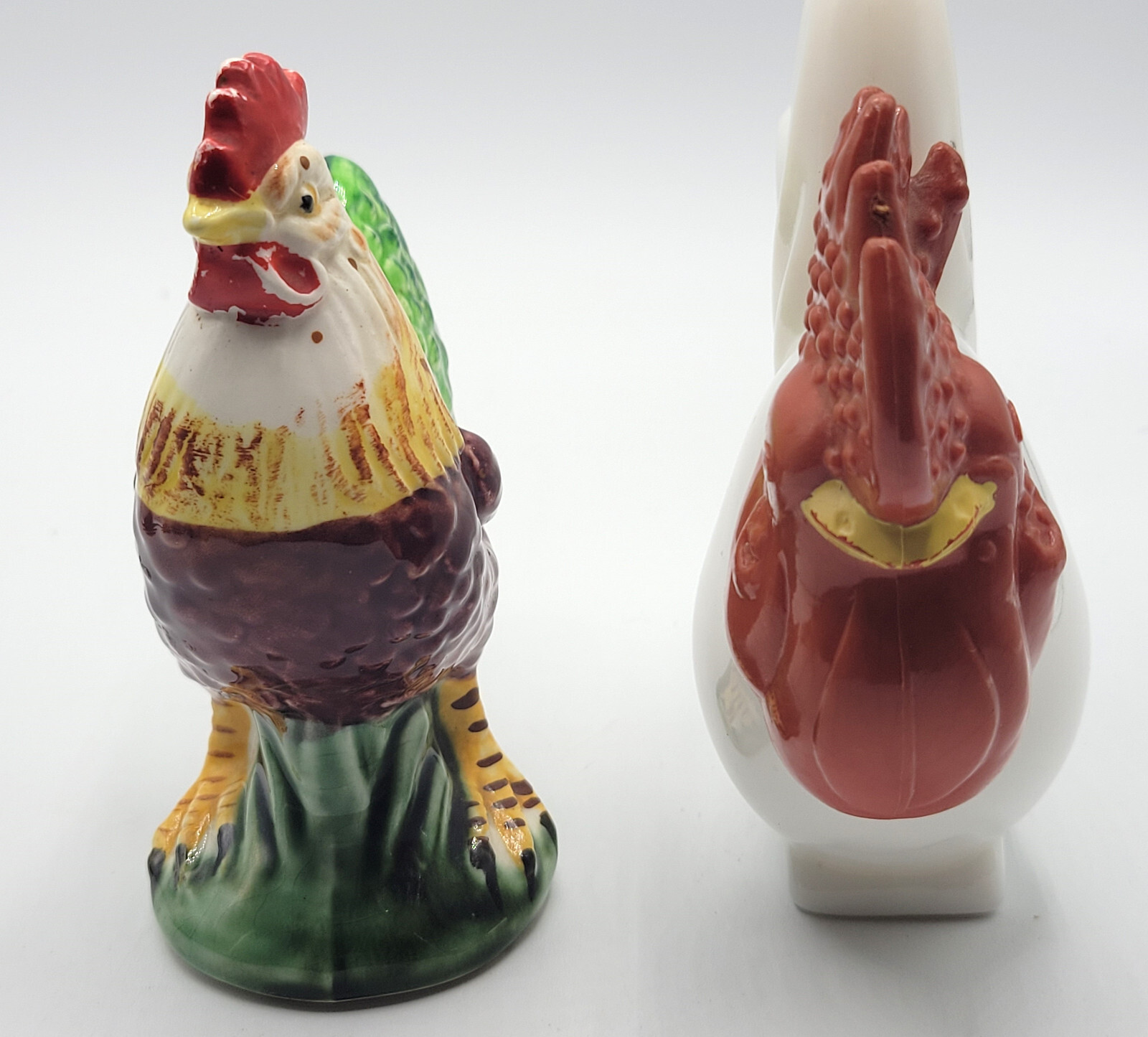 2 Vintage Rooster Chicken Figurines Avon Bottle-EMPTY Farmhouse ...