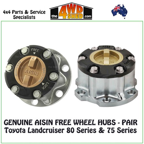 AISIN Wheel Hubs Pair Suit Toyota 80 Series Landcruiser FZJ HZJ Fht-002 ...