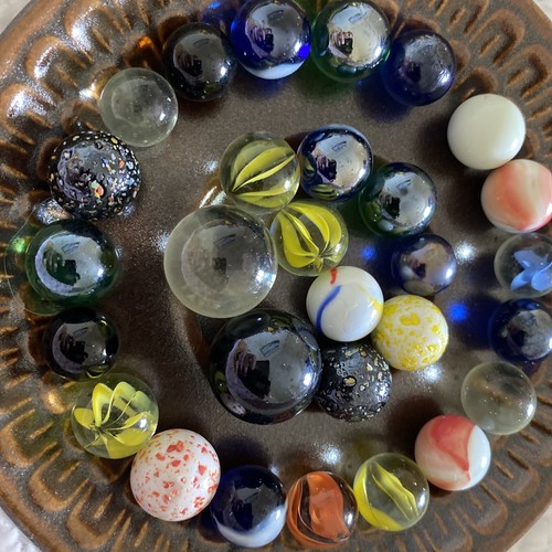 Selection of Good Quality Vintage Collectable Unique Glass Marbles Lot ...