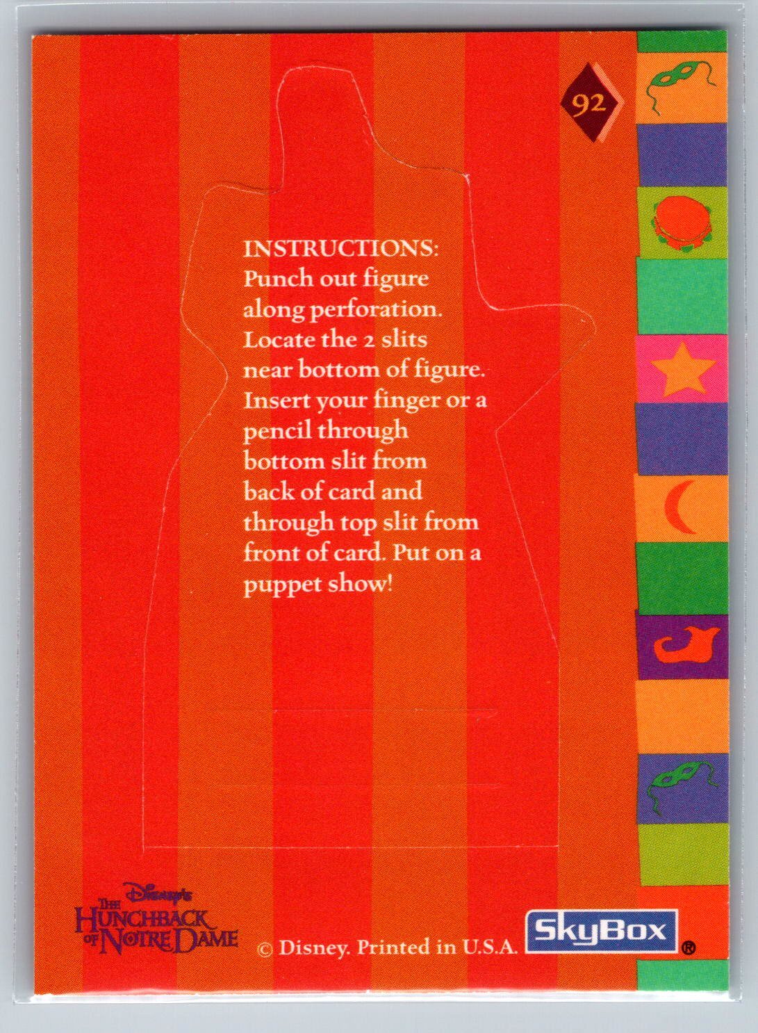 1996 Skybox The Hunchback of Notre Dame Hugo Punch Out Figure #92 | eBay