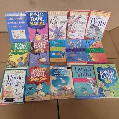 Lot of 8 Roald Dahl Series BFG TWITS MATILDA BOY Kid Chapter Book MIX ...