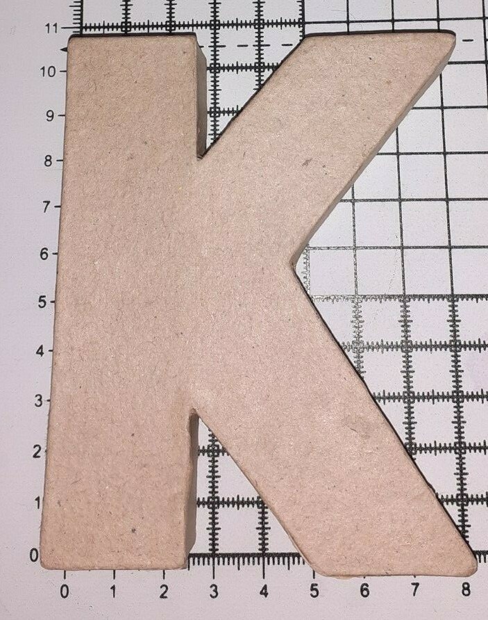 SMALL CARDBOARD PAPIER MACHE LETTERS 10CM 4 INCH Paper Craft Wedding ...