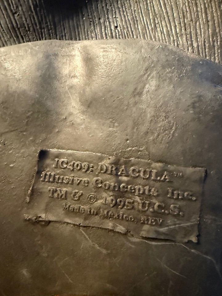 VTG 1995 Count Dracula Face Mask Halloween Made In Mexico Illusive ...