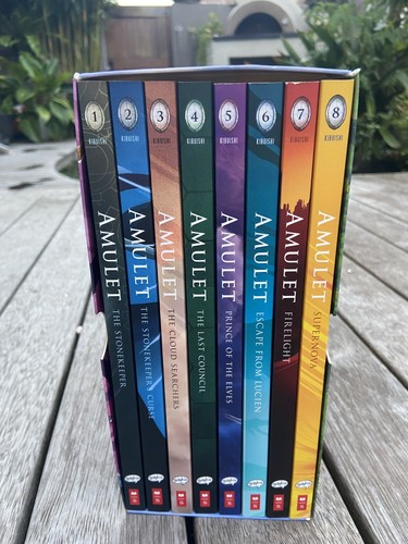 Amulet 8 Book Box Set Collection Kazu Kibuishi - Graphic Novel | eBay