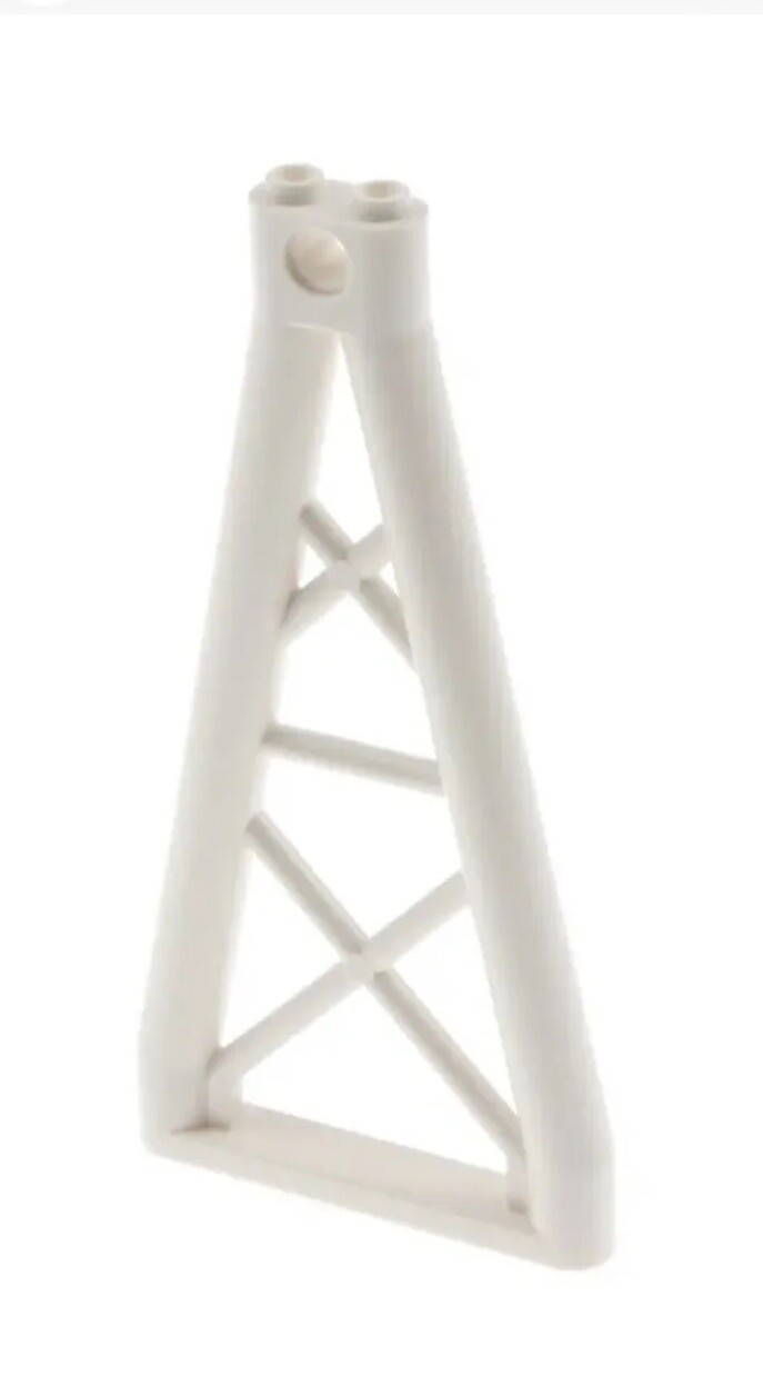1x LEGO 1 x 6 x 10 Girder Triangle 64449 White Excellent | eBay Australia