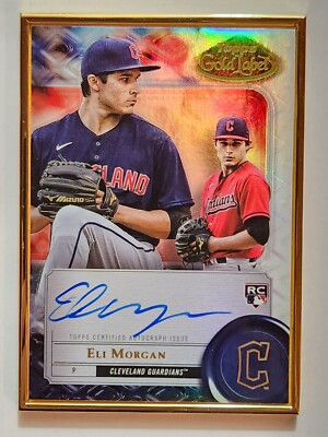 2022 Topps Gold Label Framed Autograph #FA-EM Eli Morgan Rookie Auto ...