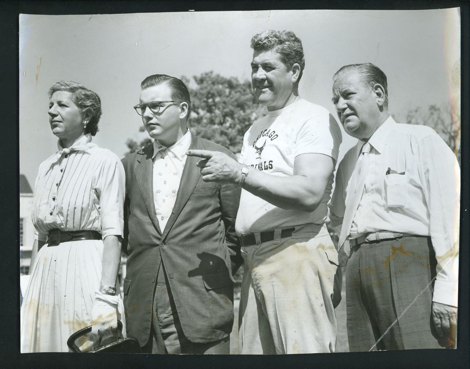 Chicago Cardinals Coach Joe Stydahar 1954 Press Photo William Bidwell ...