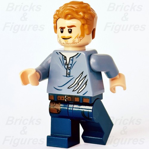 LEGO® Owen Grady Ripped Shirt Claw Marks Jurassic World Minifigure ...