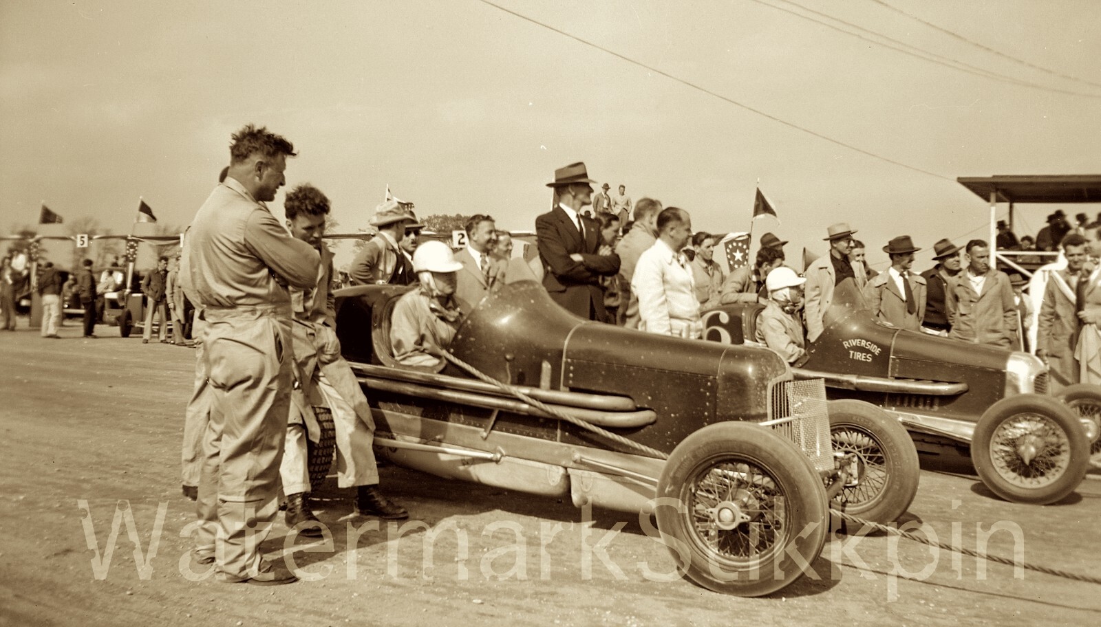 1946 photo Negative RACE CAR Ted HORN Trenton NJ Track Auto Racing Crew ...