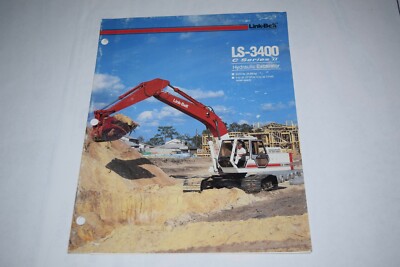 Link-Belt LS-3400 C Series II Hydraulic Excavator Sales Brochure | eBay