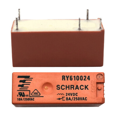 2Pcs TYCO RY610024 24VDC Power Relay 5Pins 8A 250VAC | eBay