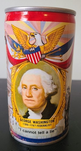 12oz beer can Falstaff George Washington pull tab | eBay